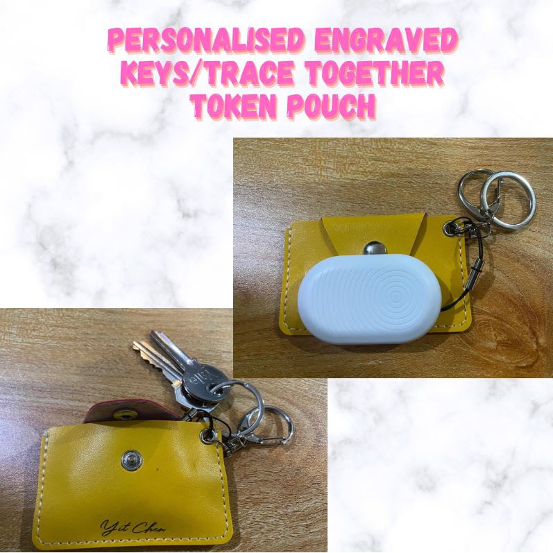 Personalised Keys/ Trace Together Token Pouch | Shopee Singapore