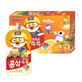 PORORO Non-GMO Low Calorie Halal Fruit Juice [100ml* 10packs] Contains ...