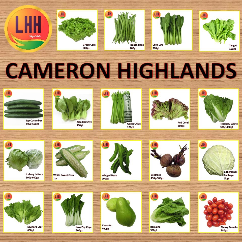 [LHH] Cameron Highlands Vegetables [Fresh Vegetables] | Shopee Singapore
