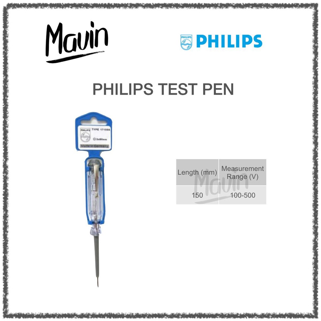 PHILIPS TEST PEN 150MM | Shopee Singapore