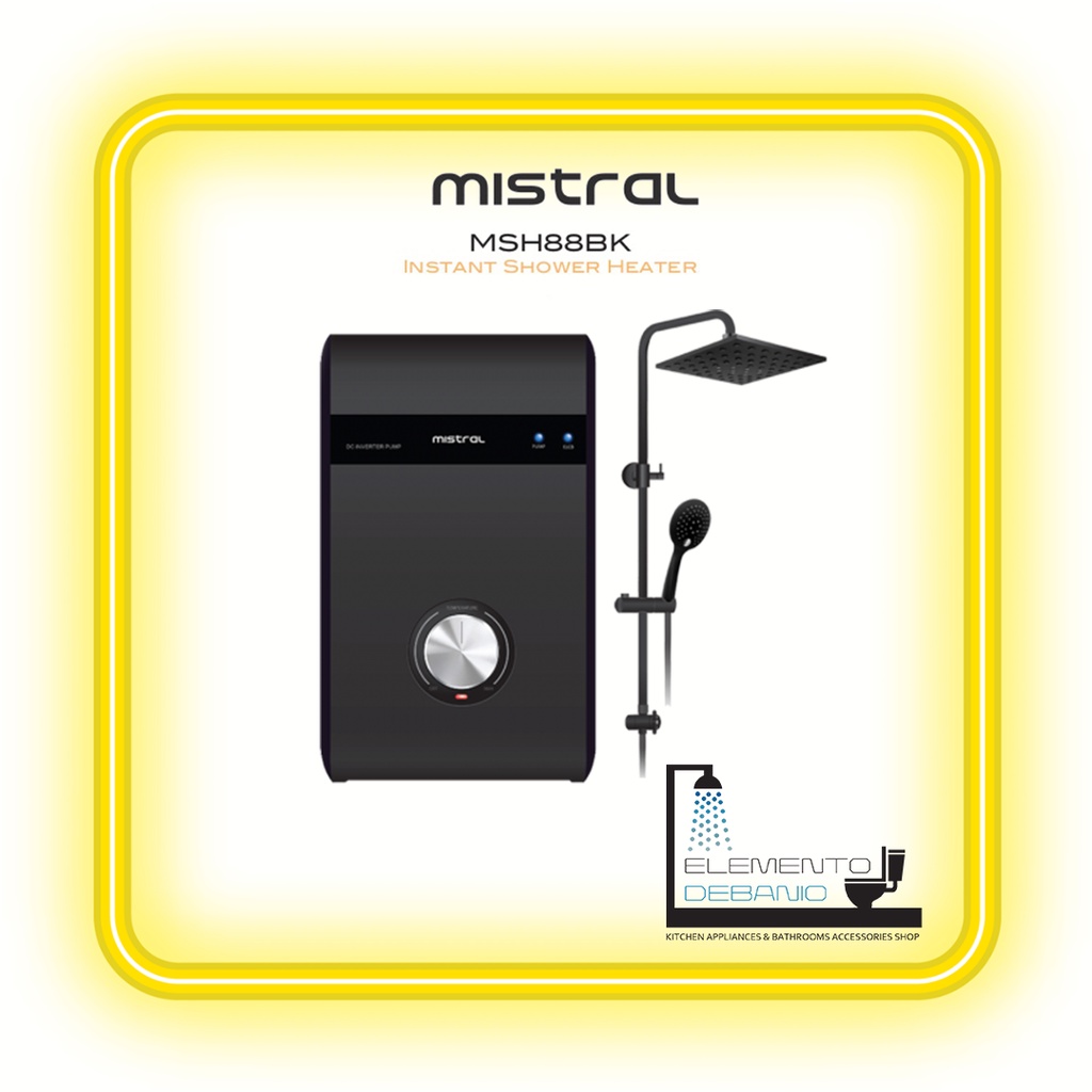 Mistral Instant Shower Heater with DC Pump MSH88MBK | Shopee Singapore