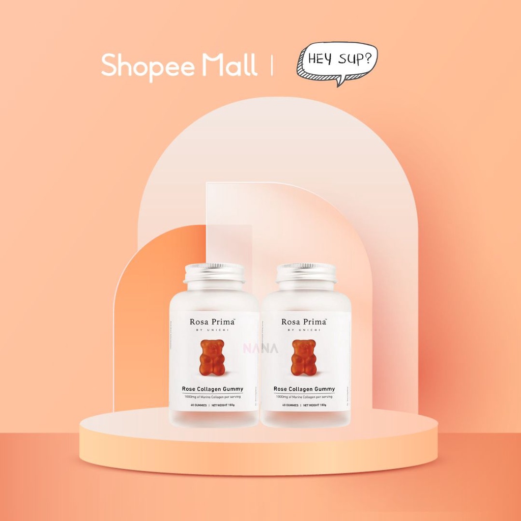 Shopee x Unichi Brand Box - Unichi Rose Collagen Gummy Bear Sepcial Set ...