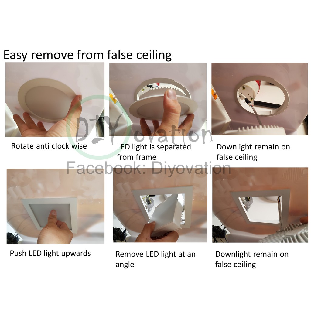 How To Remove Led Light From False Ceiling | Shelly Lighting