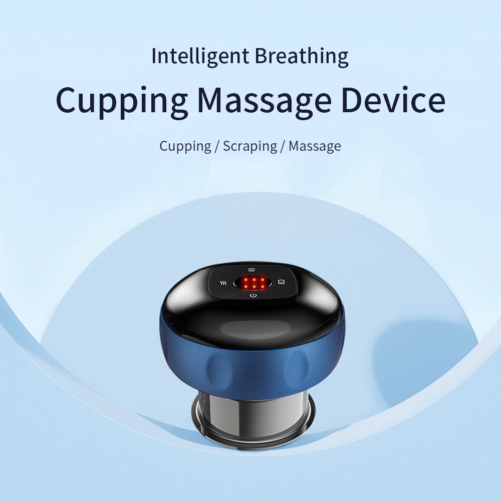 Electric Cupping Massager LED Display 6-speed Red LIght Heating 6-speed ...