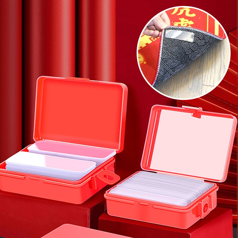 60Pcs/Box Transparent Removable Double Sided Self-adhesive Tapes For ...