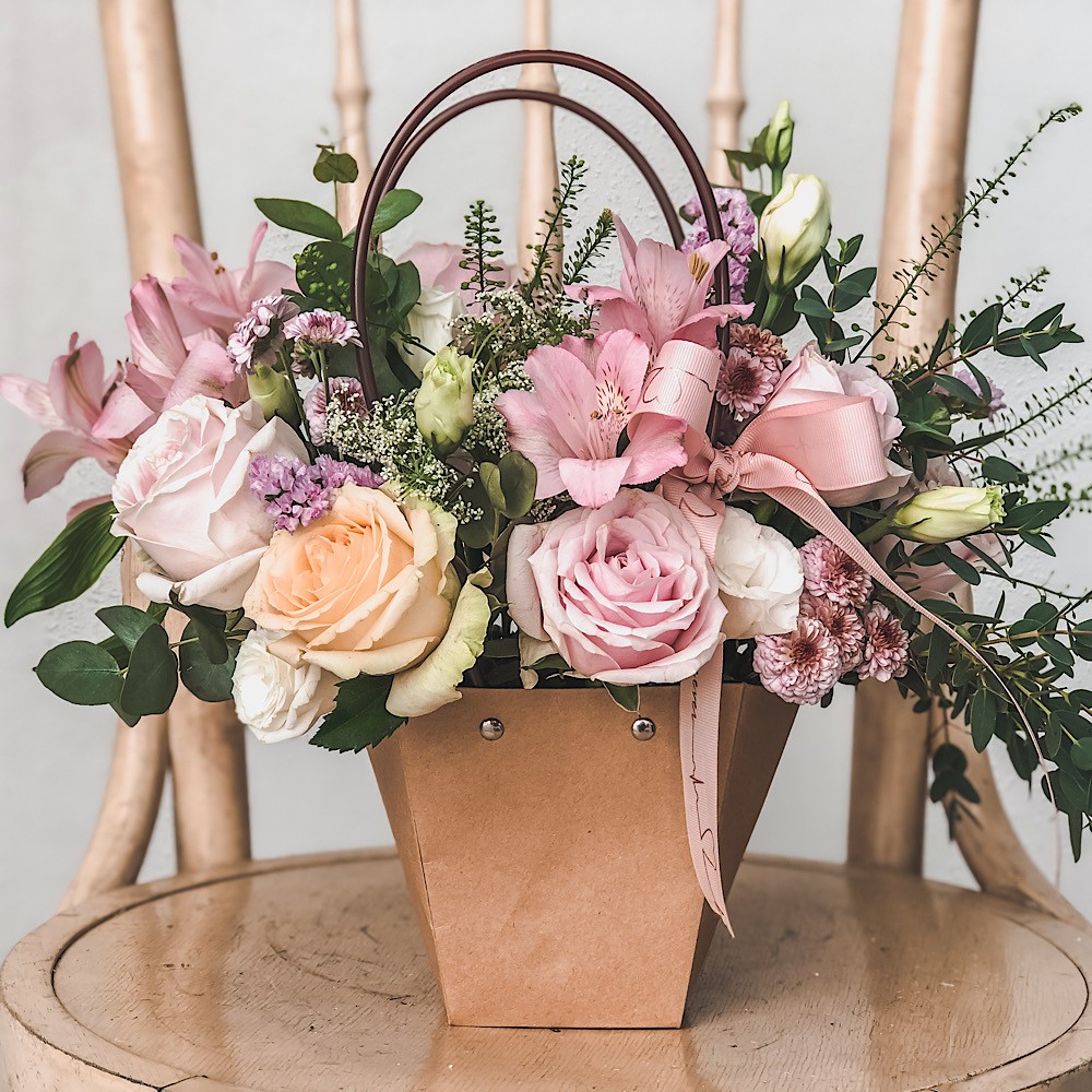 [Floral Hamper] Floral Pouch | Shopee Singapore