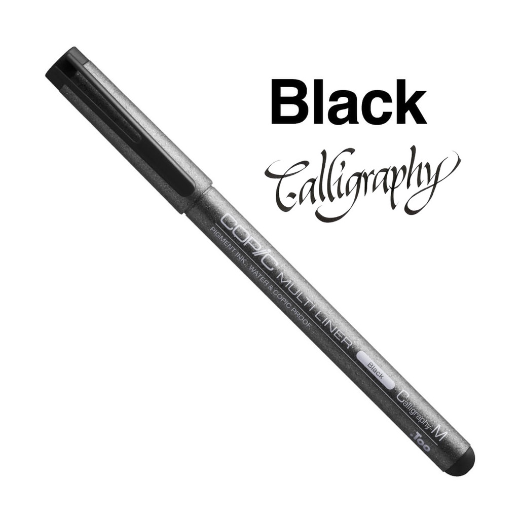 Copic Multiliner Pigment ink Pen - Black Calligraphy (21700010037XX ...