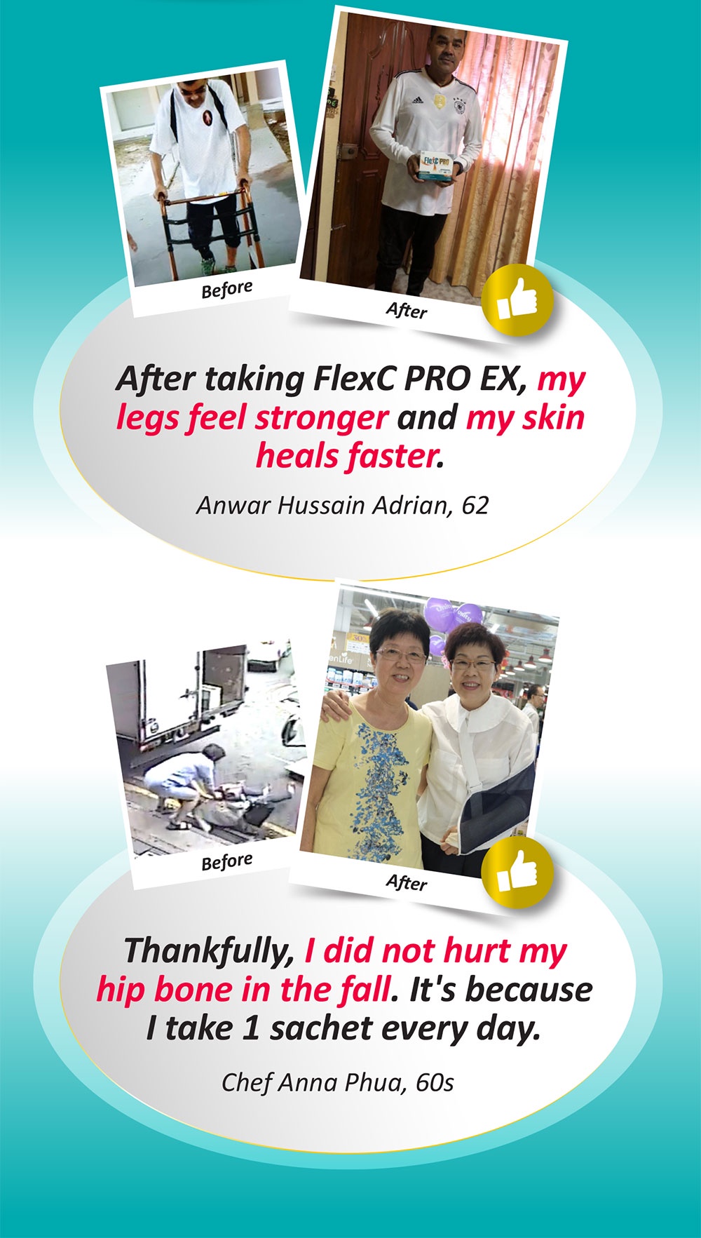 LABO Nutrition FlexC PRO EX Better than Glucosamine Chondroitin MSM UC ...