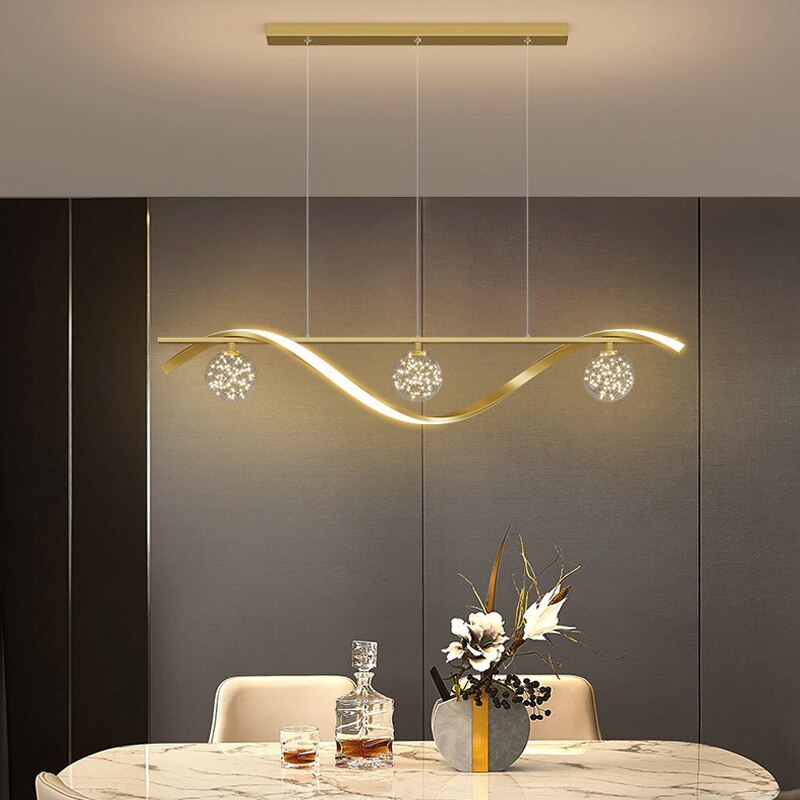 Modern Stars LED Chandelier For Dining Room hanging lamp Kitchen light ...