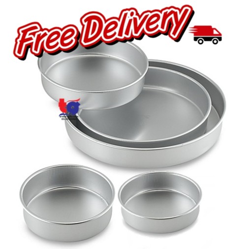 [Shop Malaysia] 5 in 1 Aluminium Baking Tray Cake Tray Round Tray ...