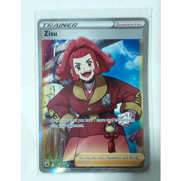 Pokemon zisu full art supporter trainer astral radiance card | Shopee ...