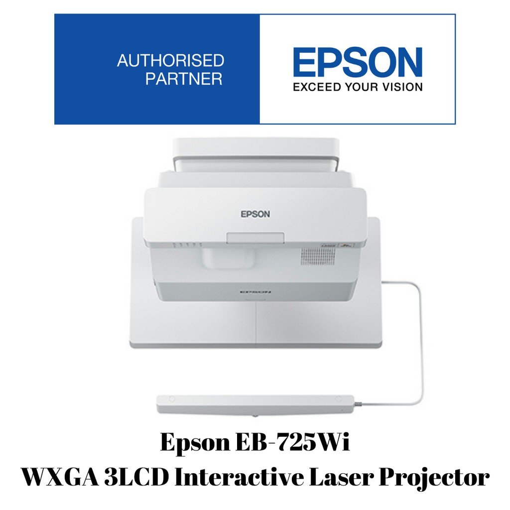 Epson EB-725Wi WXGA 3LCD Interactive Laser Projector EB725Wi 725Wi | Shopee Singapore