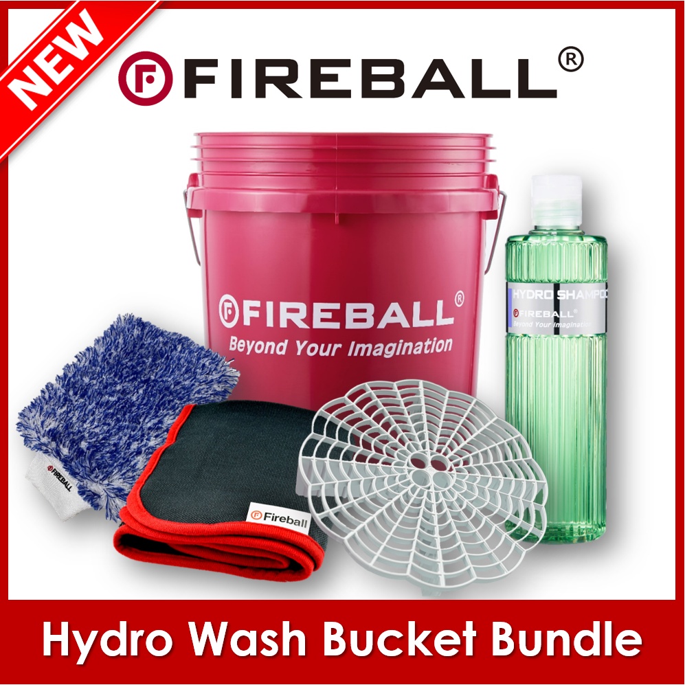 Fireball Hydro Wash Bucket Bundle (car wash, hydrophobic shampoo ...