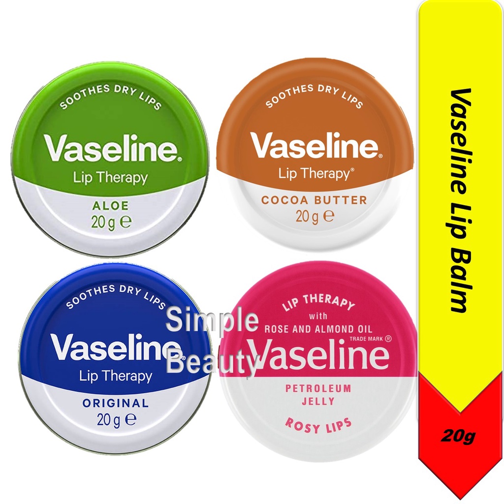 Vaseline Lip Therapy Tin Lip Balm, 20g | Shopee Singapore