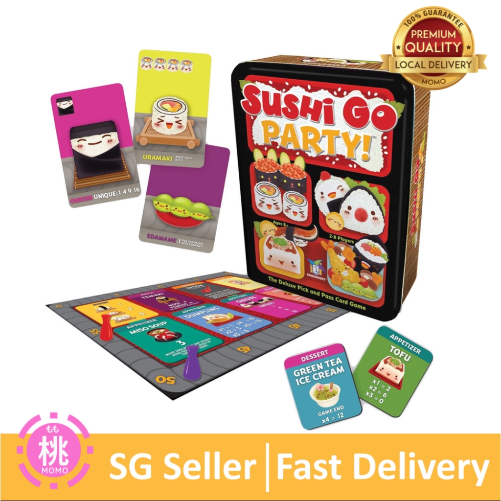 Sushi Go Party! Card Board Game (2-8 Players) | Shopee Singapore