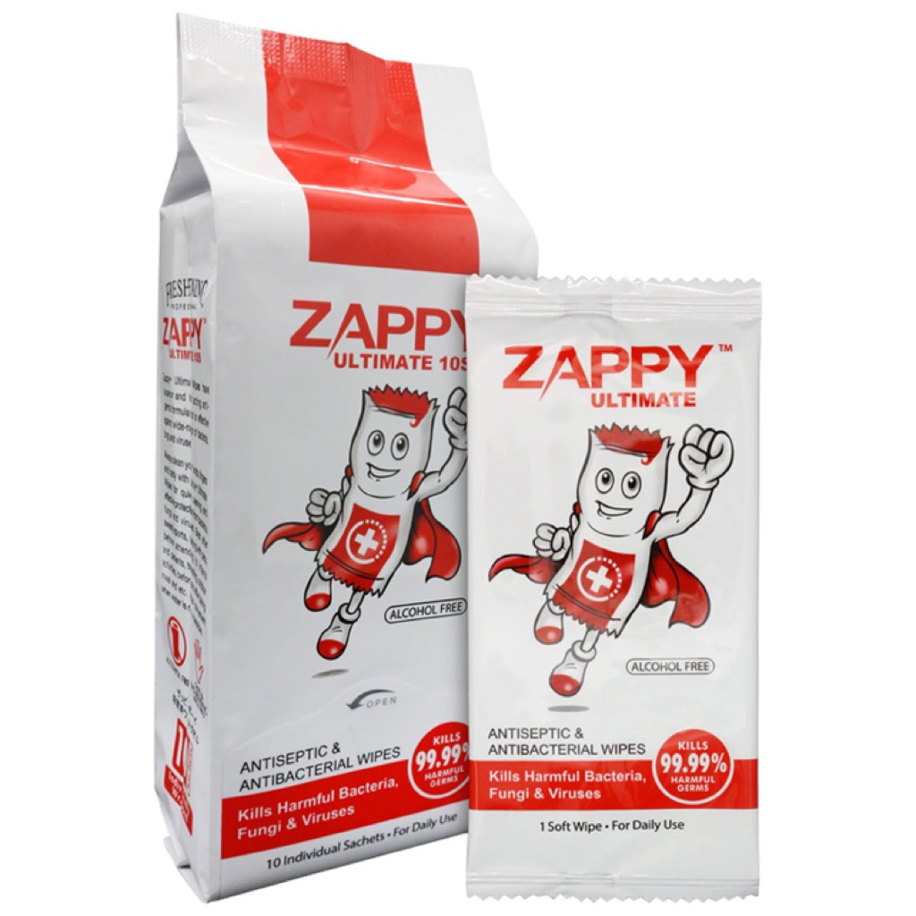 Zappy antiseptic wipes | Shopee Singapore