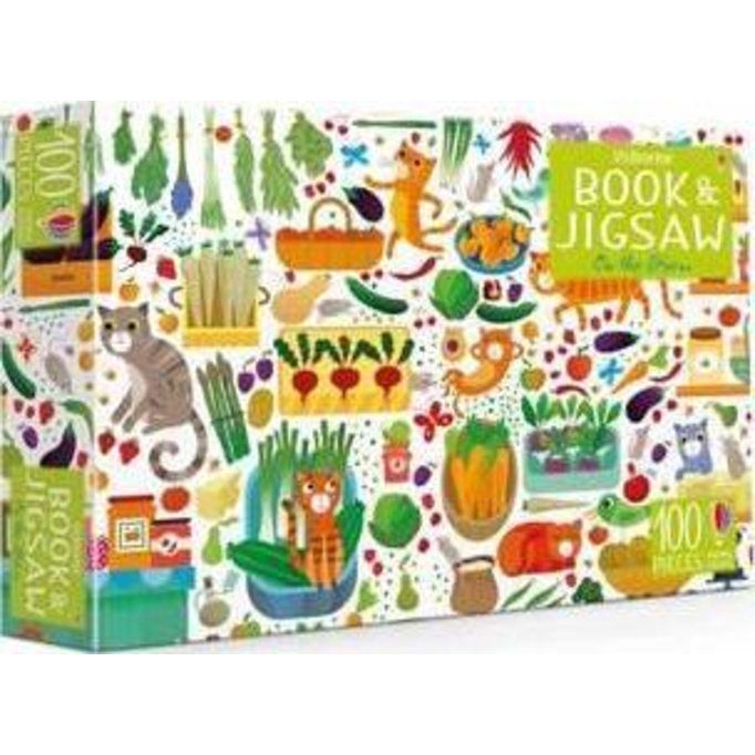 An Usborne Jigsaw with a Book: On the Farm | Shopee Singapore