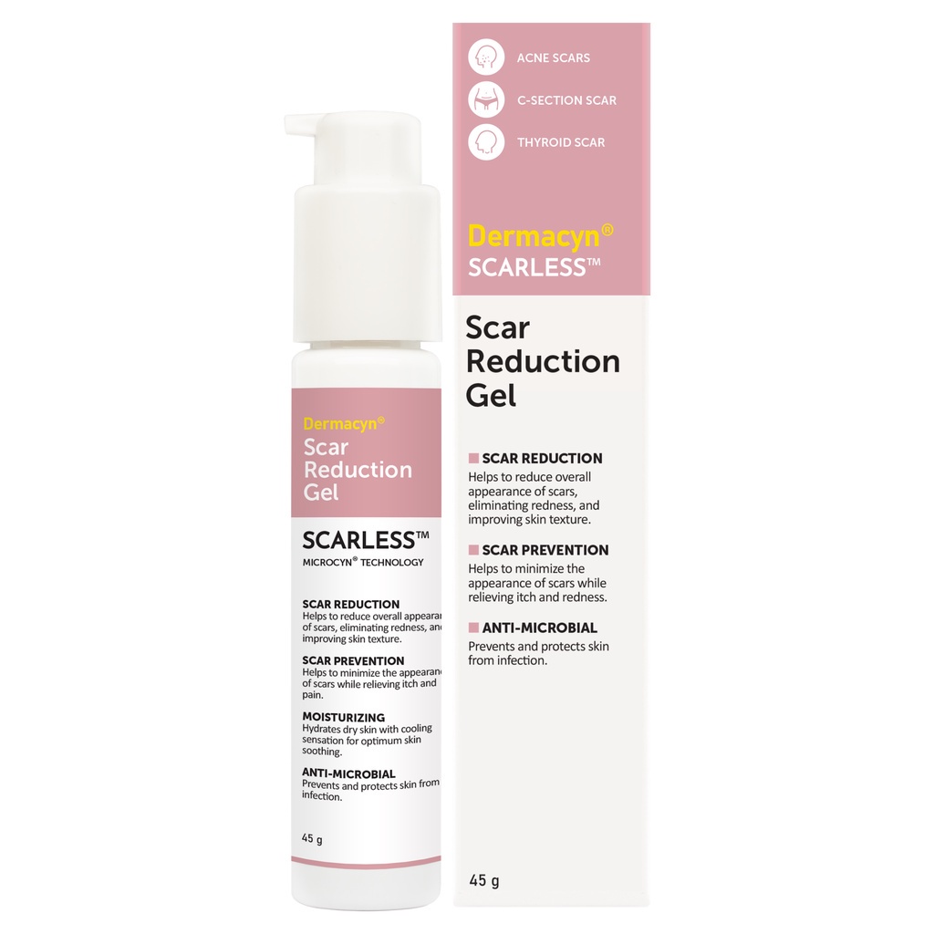 DERMACYN SCARLESS SCAR REDUCTION GEL 45G (EXP: 02/2024) | Shopee Singapore