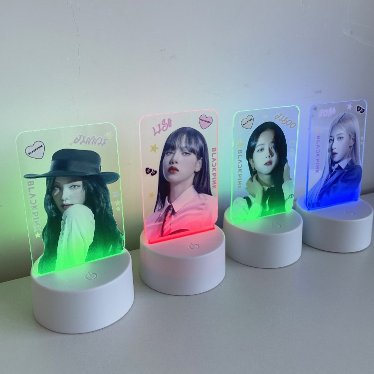 【Ready stock】☈ 7 Colors Change LED KPOP BLACKPINK Desk Night Light ...