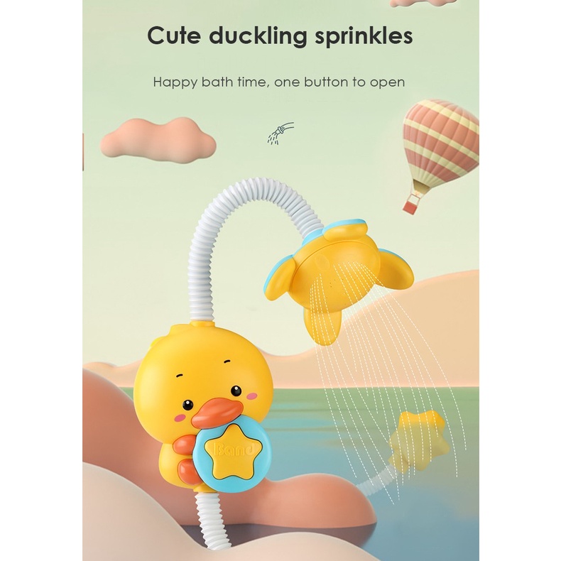 [SG Stock] Electric duck shower toys Spray water Shower Tub bath toy ...