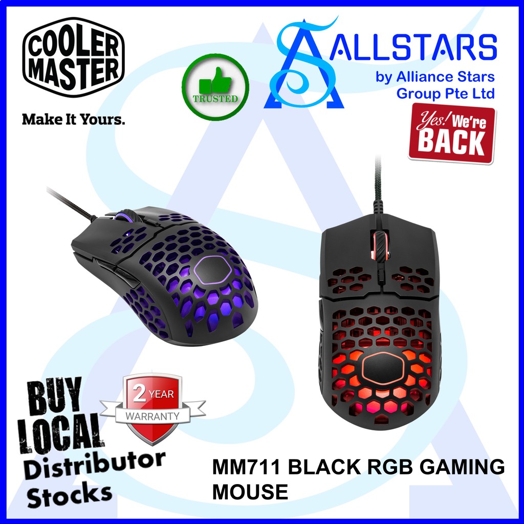 CM / Cooler Master / CoolerMaster MM711 RGB Gaming Mouse (Warranty ...