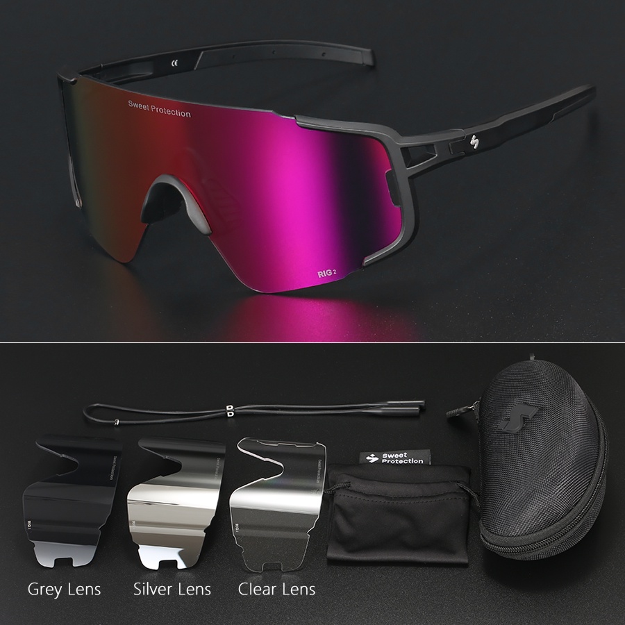 SWEET PROTECTION 4 Lenses Cycling Sunglasses Outdoor Sports Road Bike ...