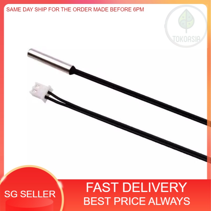 (Local Stock) Thermistor Temperature sensor probe 5 x 25mm (2m length ...