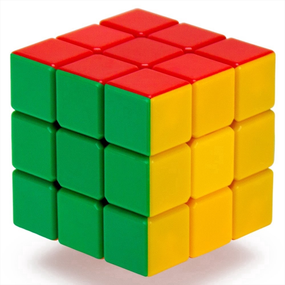 3 x 3 Stickerless 6-Color Puzzle Cube Engineered for Speed Solving ...