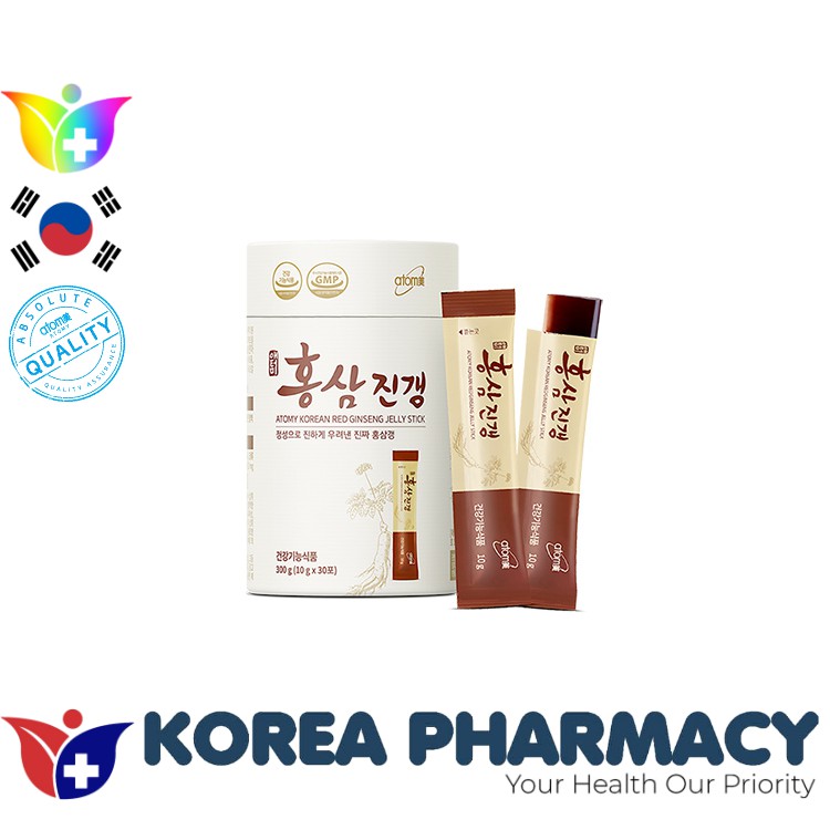 ATOMY Hongsamgingaeng Red Ginseng Jelly Stick 30 sticks stamina ...