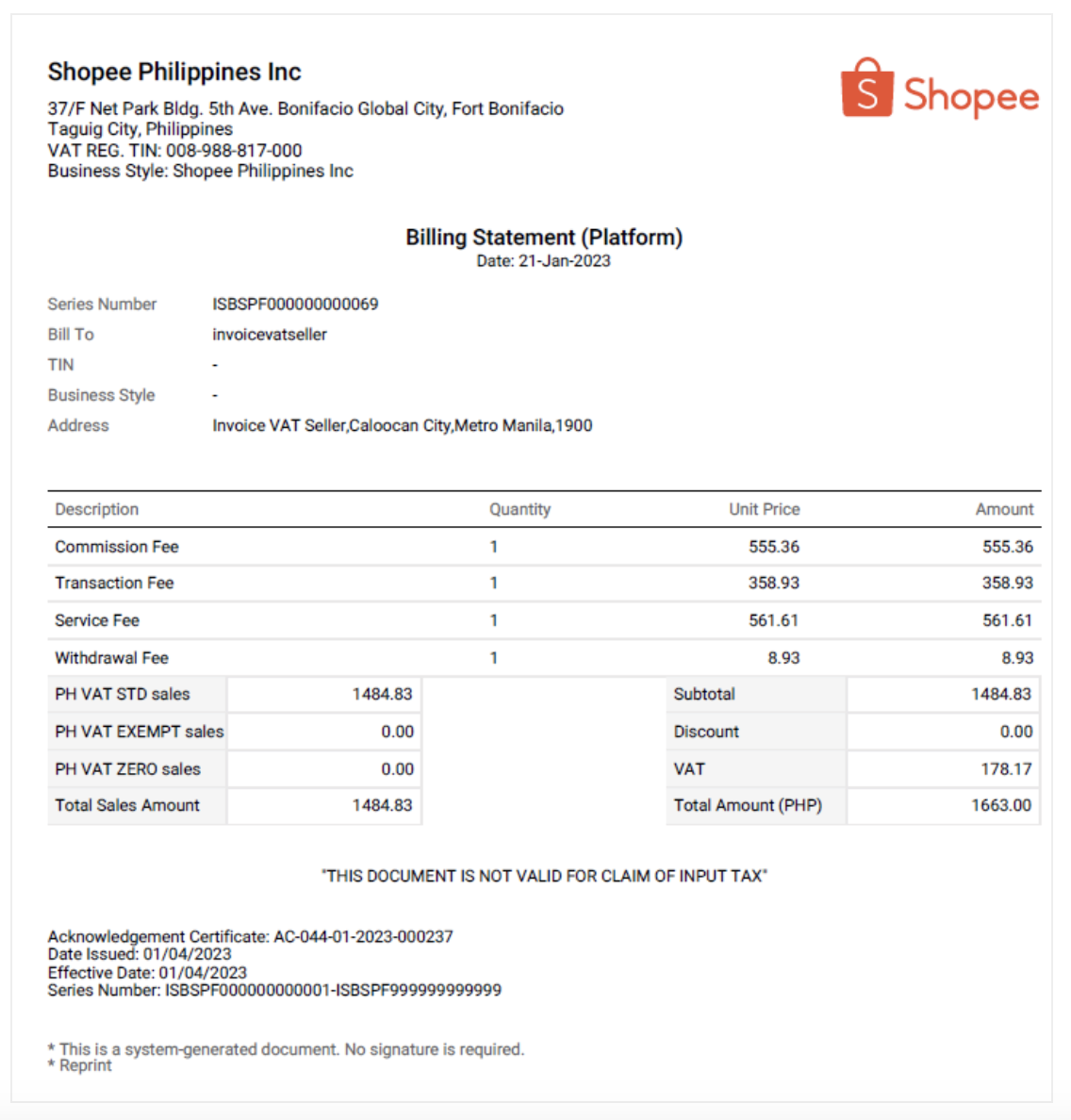Checking My Tax Invoices | Shopee PH Seller Education Hub