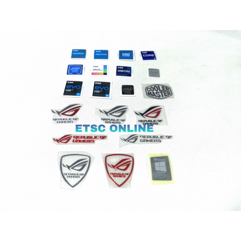 Sticker Window 11 ROG Intel Evo i5 Pentium Celeron i3 i5 i7 AMD Nvidia ...