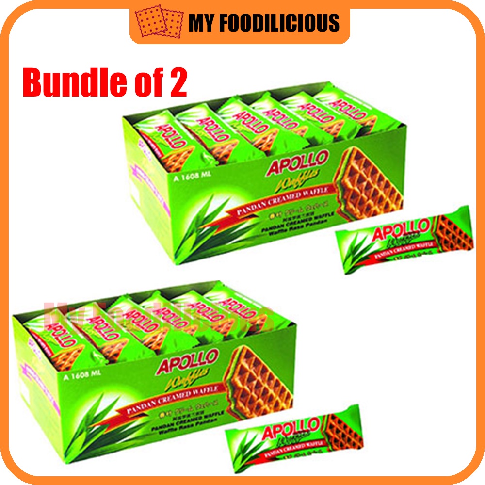 Apollo Pandan Creamed Waffle 36pcs | Shopee Singapore