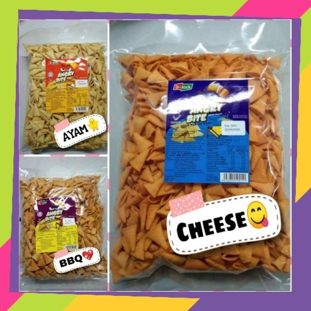 [CM] D-Jack Angry Bites Snack Cheese / Bbq / Chicken / Cili Manis Thai ...
