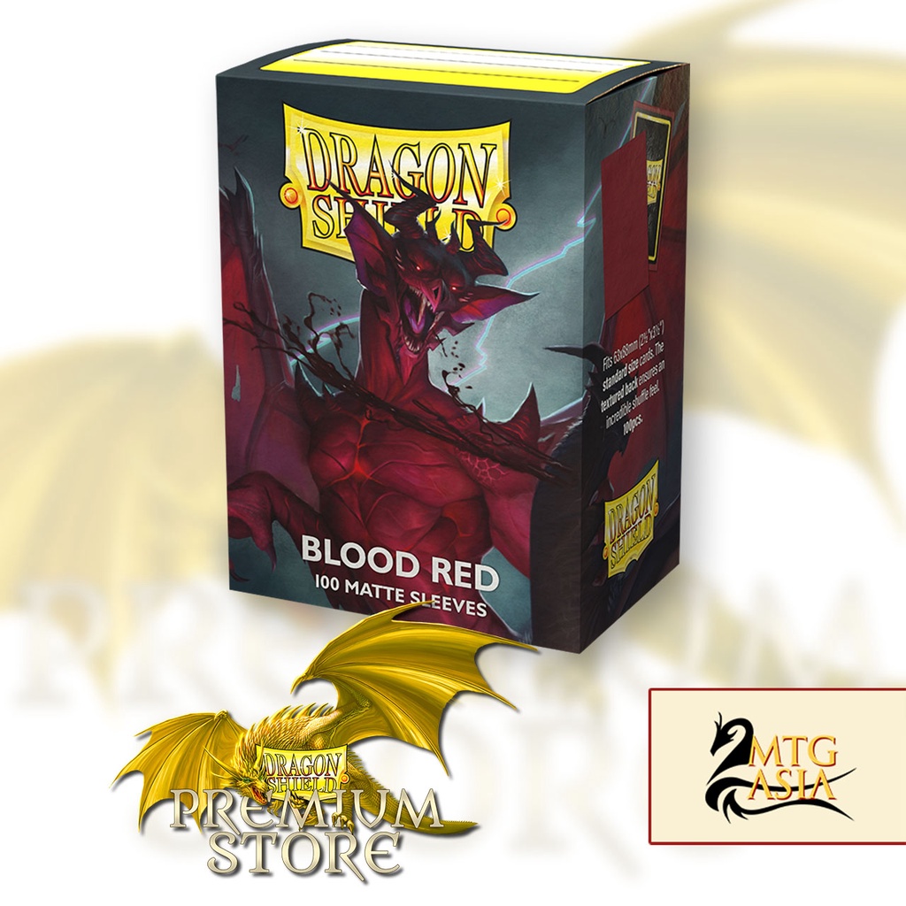 DragonShield Matte Blood Red Sleeves (100pc) Sealed BNIP [Official ...