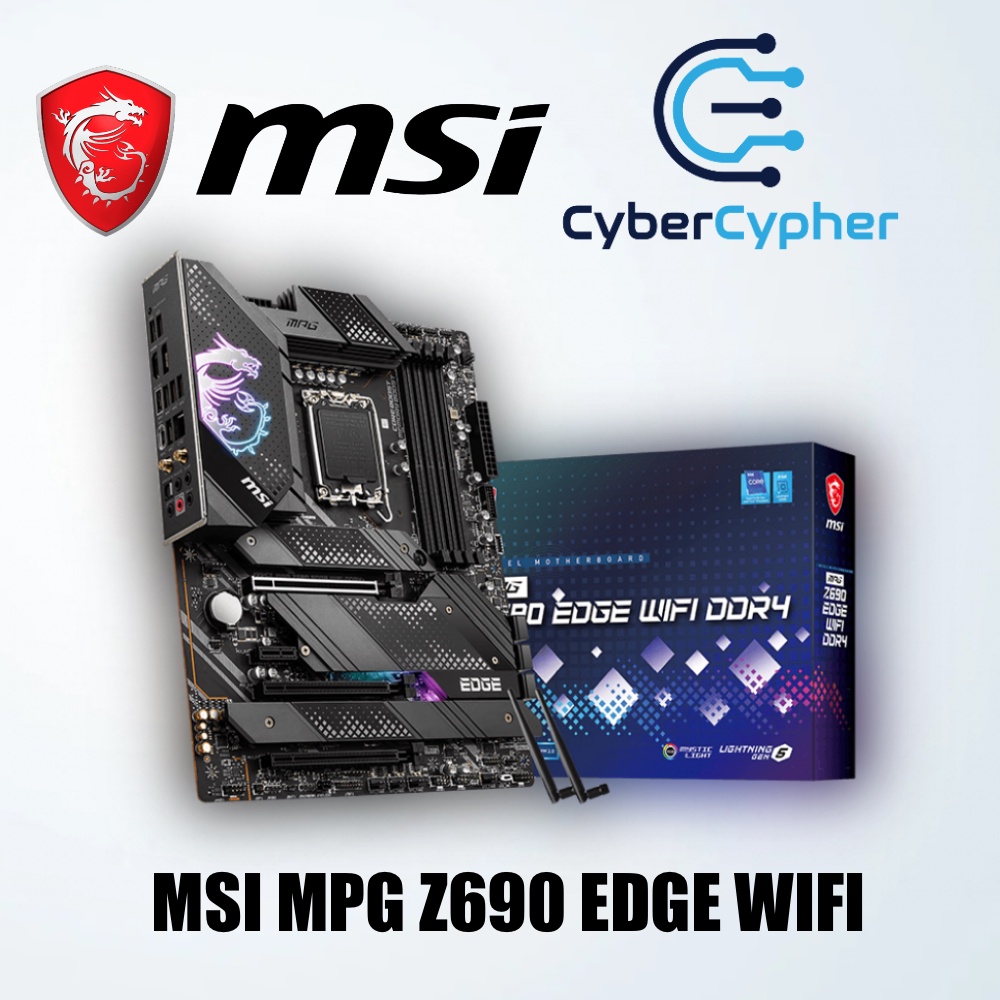 MSI MPG Z690 EDGE WIFI Intel 12th Gen LGA 1700 LGA1700 ATX Motherboard ...