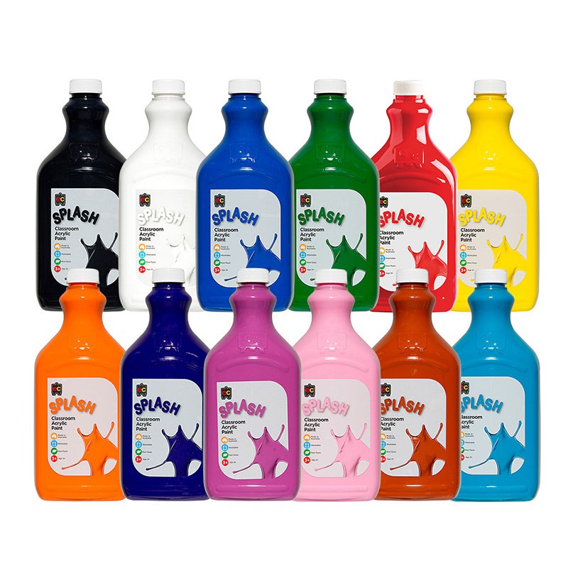 2L!! Bundle Splash Non Toxic Acrylic Liquid Paint Art n Craft Child ...