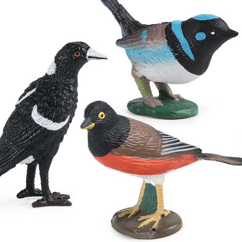 Bird Blue Wren Magpie Sparrow Simulation Model Educational Toys For ...