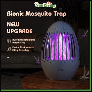 Indoor Mosquito Killer Lamp Rechargeable Wall-mounted Fly Trap Bionic ...
