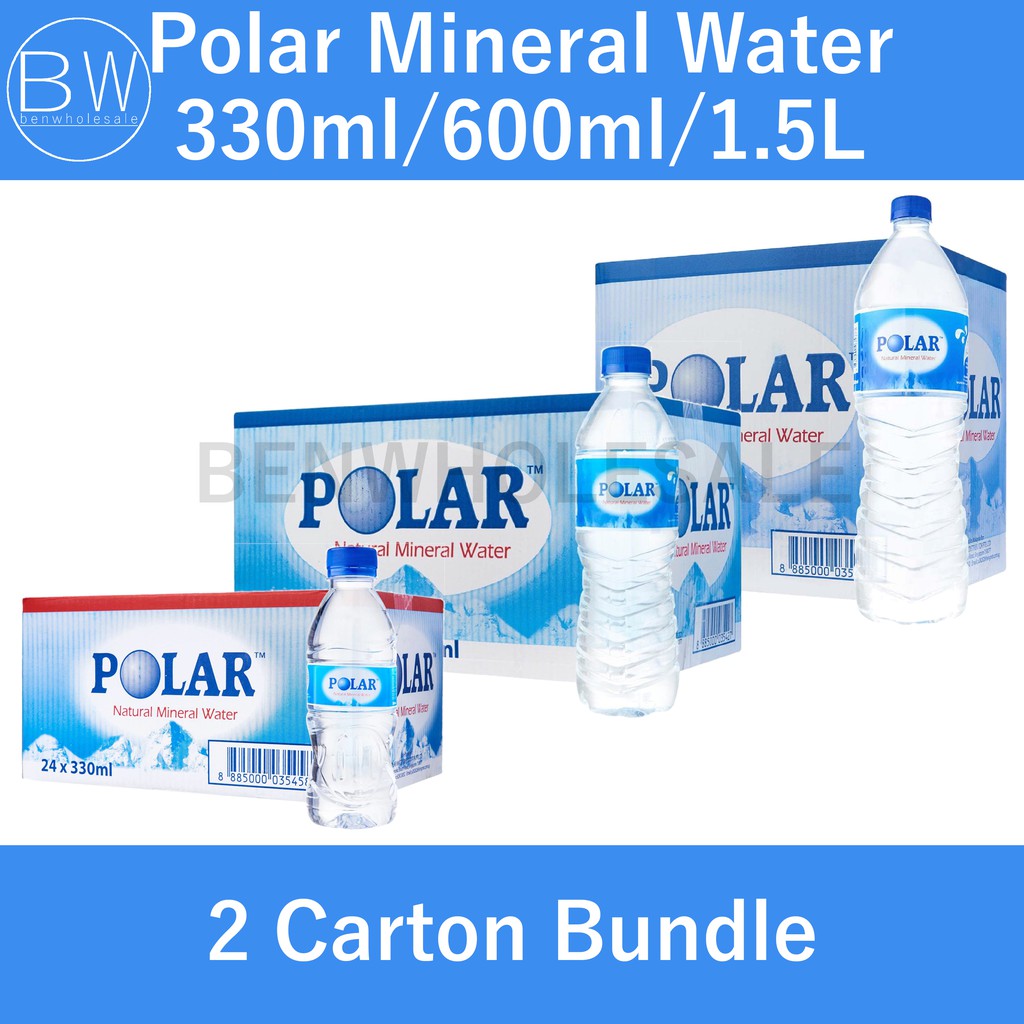 Polar Mineral Water 330ml/600ml/1.5L - 2 Carton Bundle | Shopee Singapore