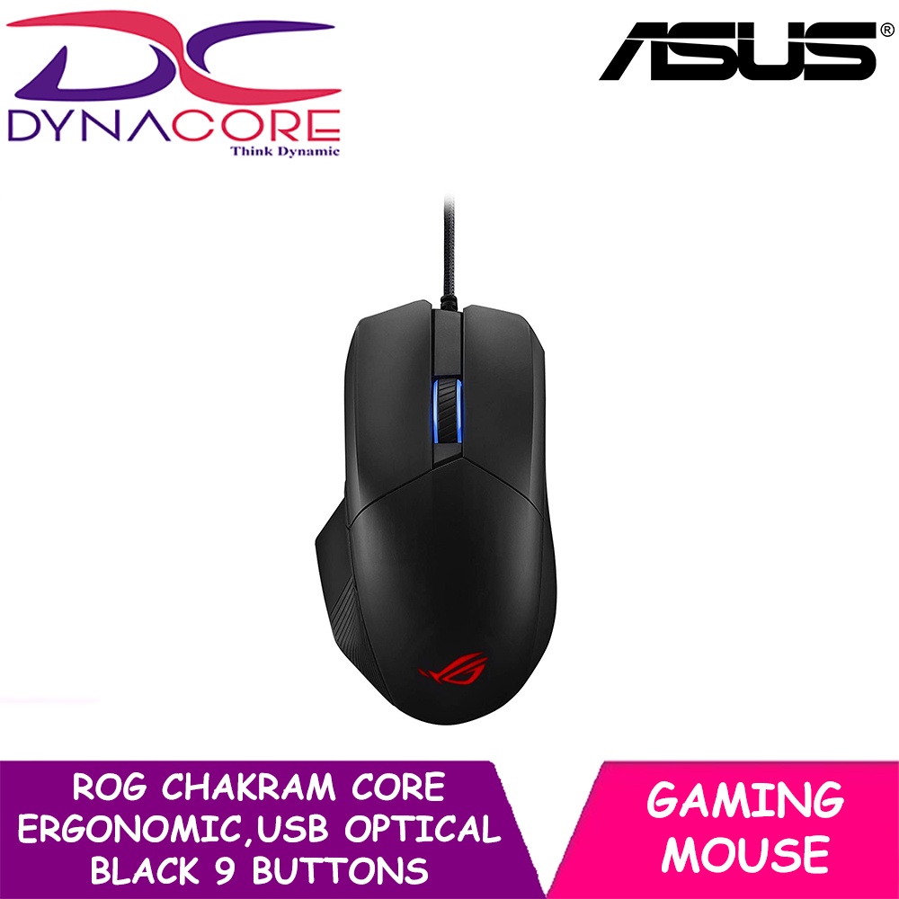 Asus ROG Chakram Core Ergonomic Gaming Mouse USB Optical Black 9 ...