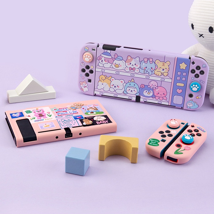 Nintendo Switch Oled Silicone TPU Protective Case Dockable Soft Shell ...