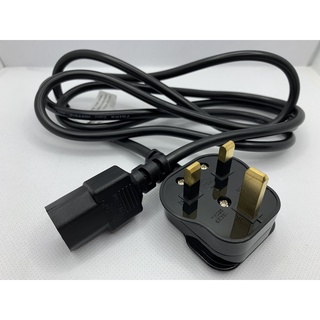 Singapore Power Plug 1.8M Mains Power, UK 3 Pin Plug, Black Gold, C13 ...