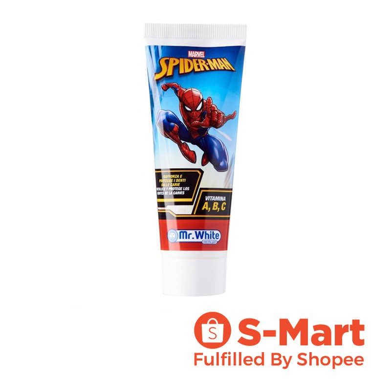 Mr White Spiderman Toothpaste 75ml - Beauty Language | Shopee Singapore