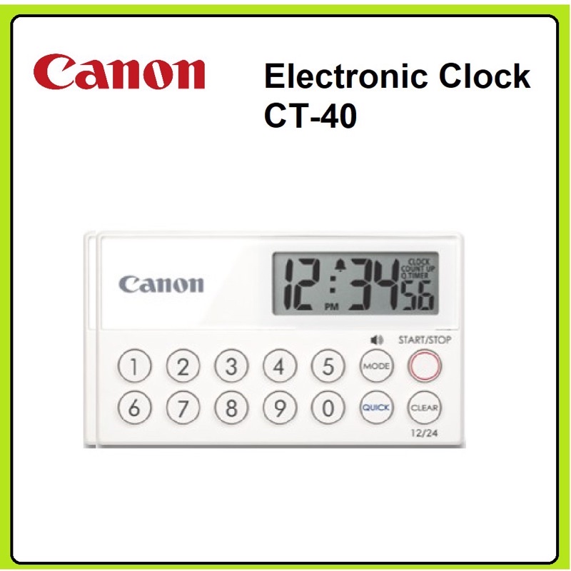 Canon CT-40 Alarm Clock & Quick Timer | Shopee Singapore