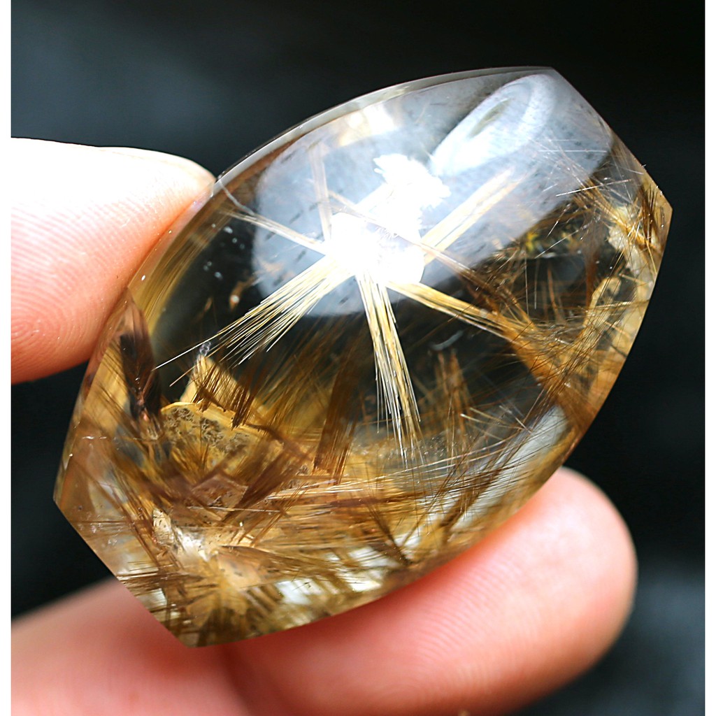 Natural rare pure titanium crystal pendant | Shopee Singapore