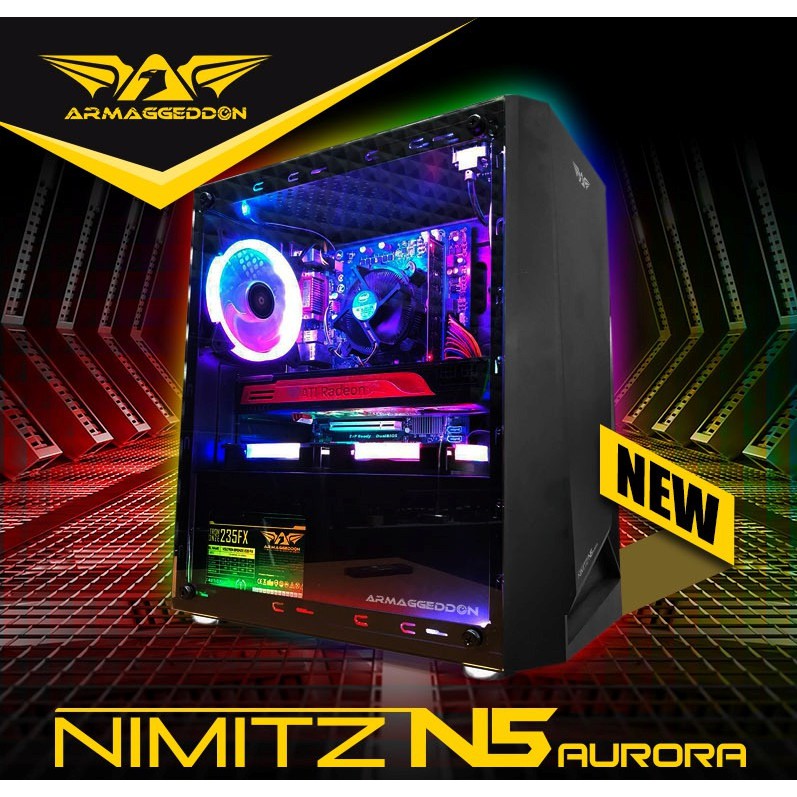 Armaggeddon Nimitz N5 Aurora Micro Atx Case | Shopee Singapore