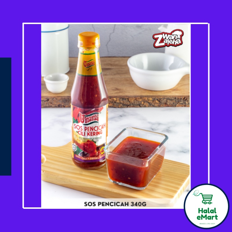Ummi Sos Pencicah Cili Kering 340g | Shopee Singapore