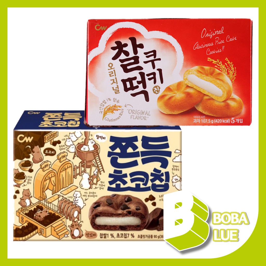 [CW] chocolate chip, glutinous rice cake cookie, Chewy/Korean snack ...