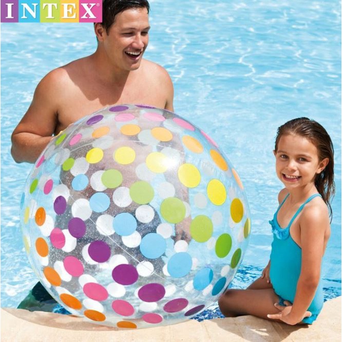 (107cm deflated/ 71cm Inflated ) Intex Beach Ball Jumbo Inflatable ...