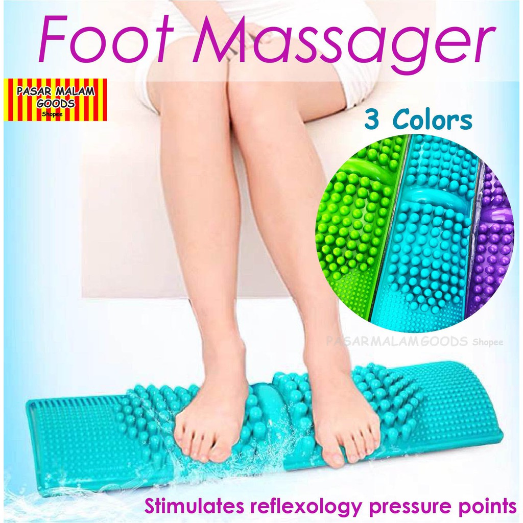 Japanese Bamboo Reflexology Foot Massager with Nubs Feet Pressure Point ...